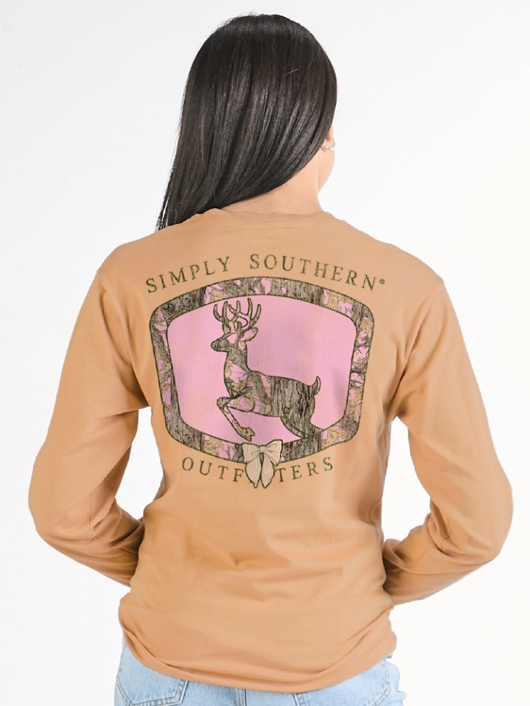 Camo Deer Shirt LS-CAMODEER-BISQUE – Booskies Boutique