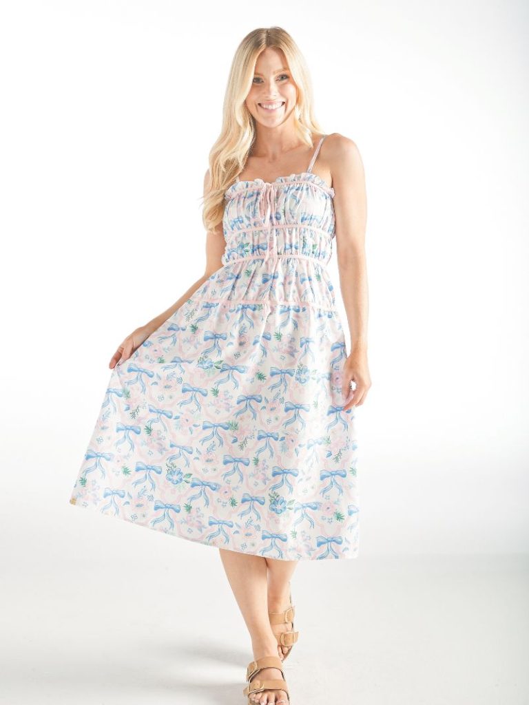 Ribbon Banded Dress – Booskies Boutique