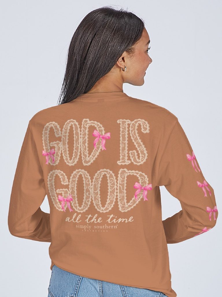 God is Good Long Sleeve LS-GOD-CHSTNT – Booskies Boutique